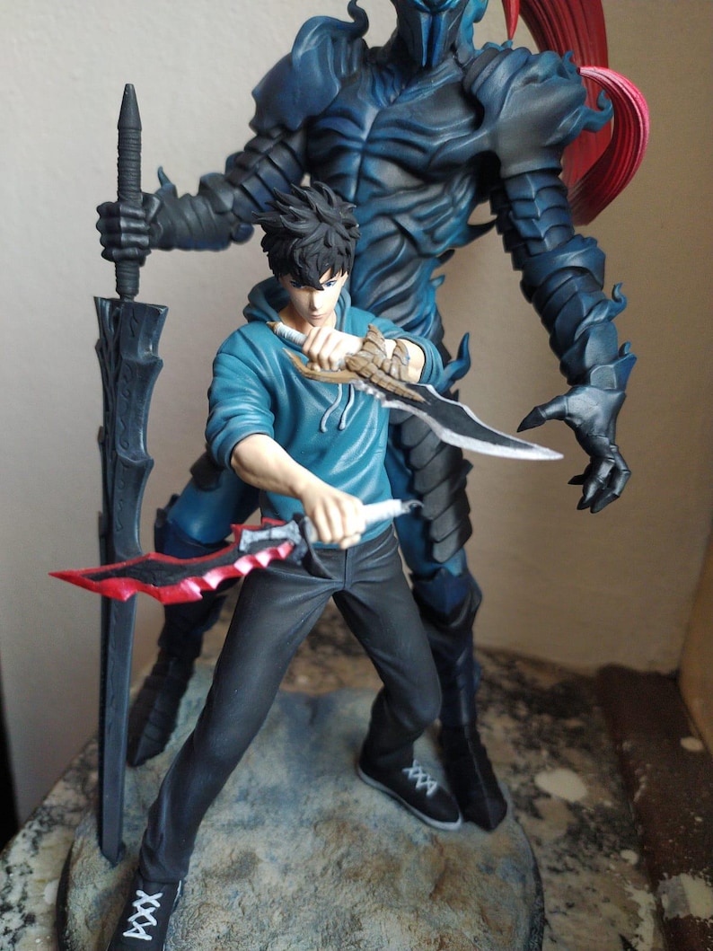 Handmade Diorama Solo Leveling Figure, Anime Manga Display, Sung Jin ...