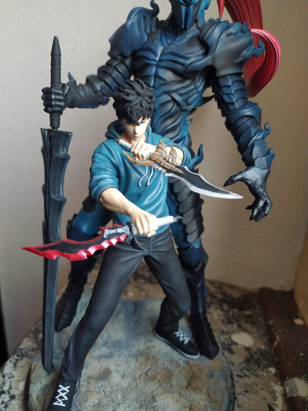 Handmade Diorama Solo Leveling Figure, Anime Manga Display, Sung Jin ...