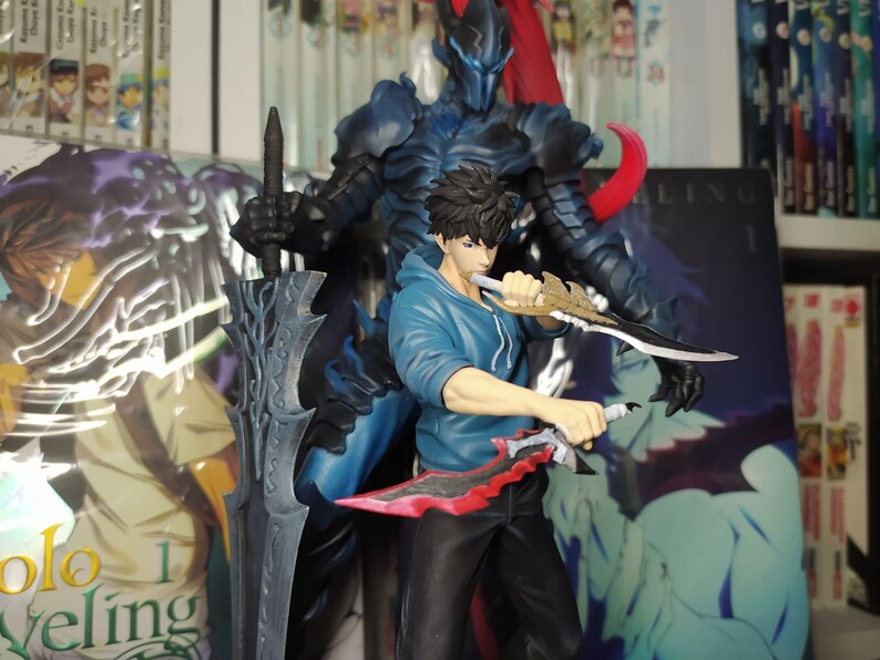 Handmade Diorama Solo Leveling Figure, Anime Manga Display, Sung Jin ...