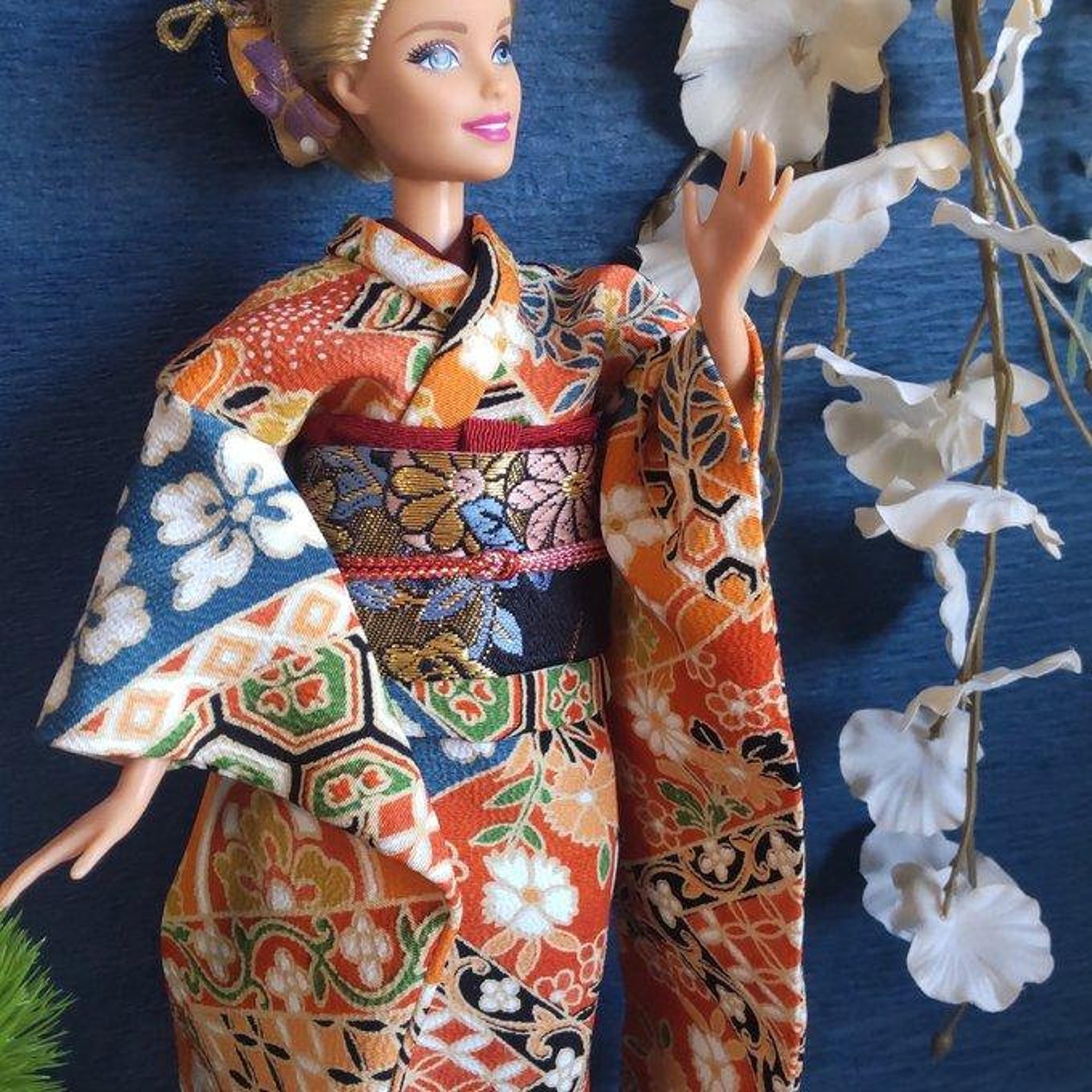 Japanese Real Kimono: Fashion Doll Luxery Clothes Set Doll Clothes for ...