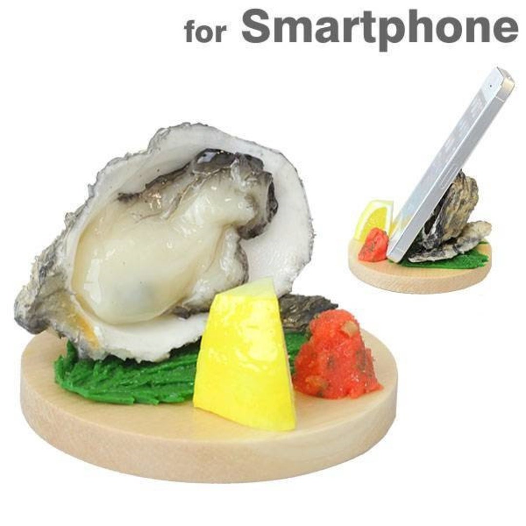Oyster Phone Stand, Unique Phone Holder, Hyper Realistic Fake Food for ...