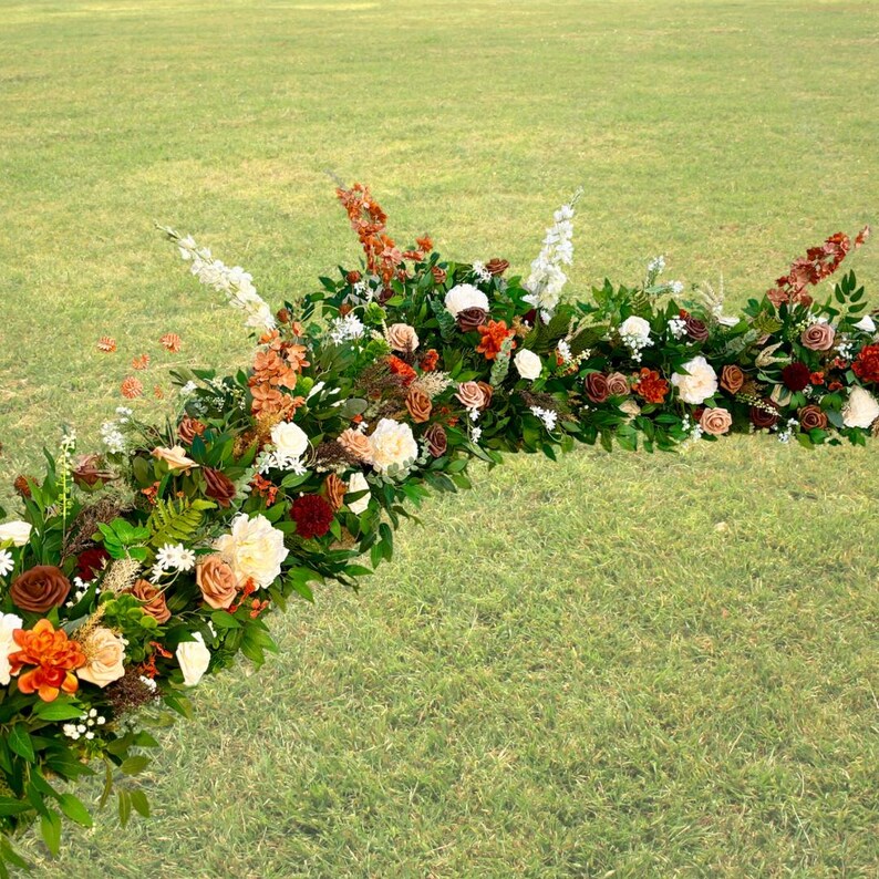 Wedding Floral Arch Flower Ground Arch Fall Wedding Flower Arrangement ...