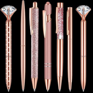 Set 7 Pieces Ballpoint Pens Rose Gold - Etsy