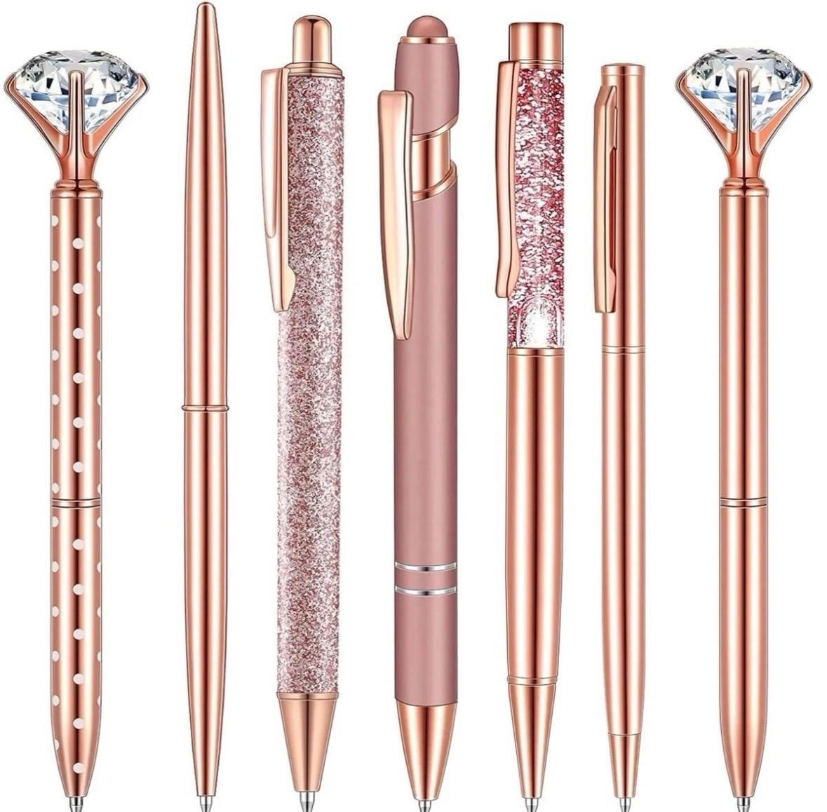 Set 7 Pieces Ballpoint Pens Rose Gold - Etsy