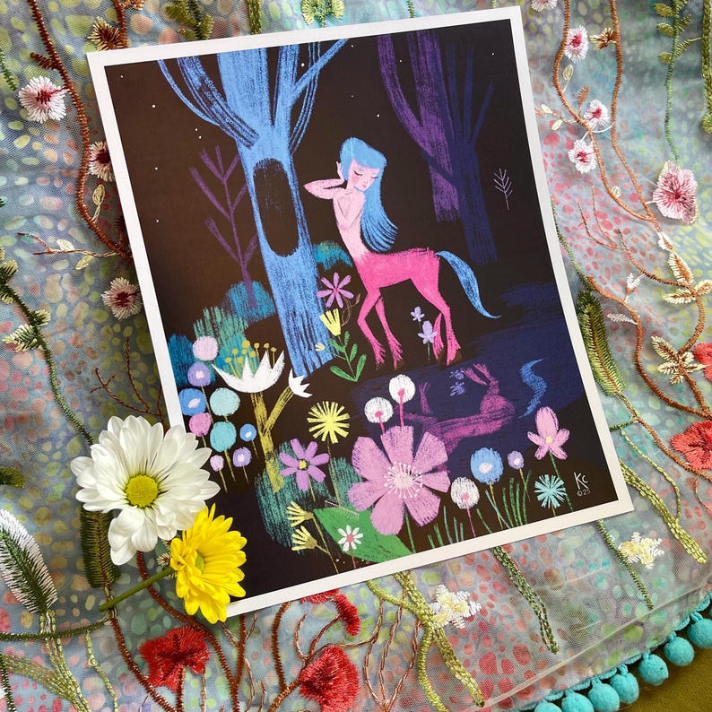Centaur Homage to Fantasia and Mary Blair 8x10 Signed Print - Etsy