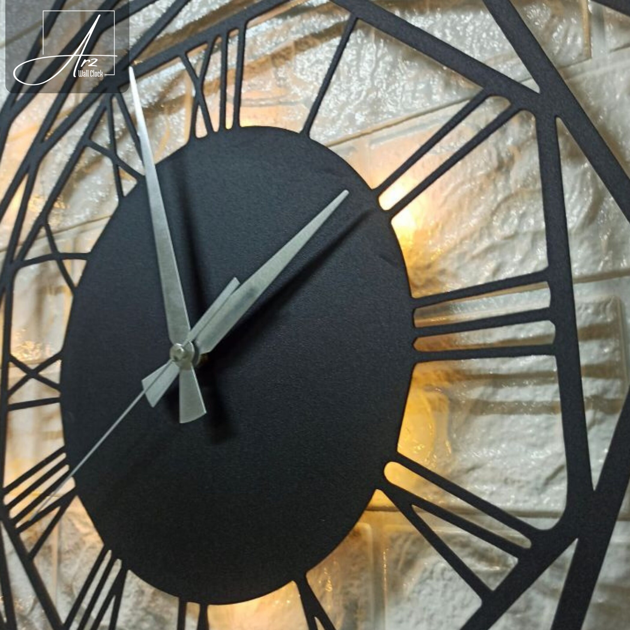 Octagon Large Wall Clock, Metal Modern Wall Clock, Octagon Clock ...