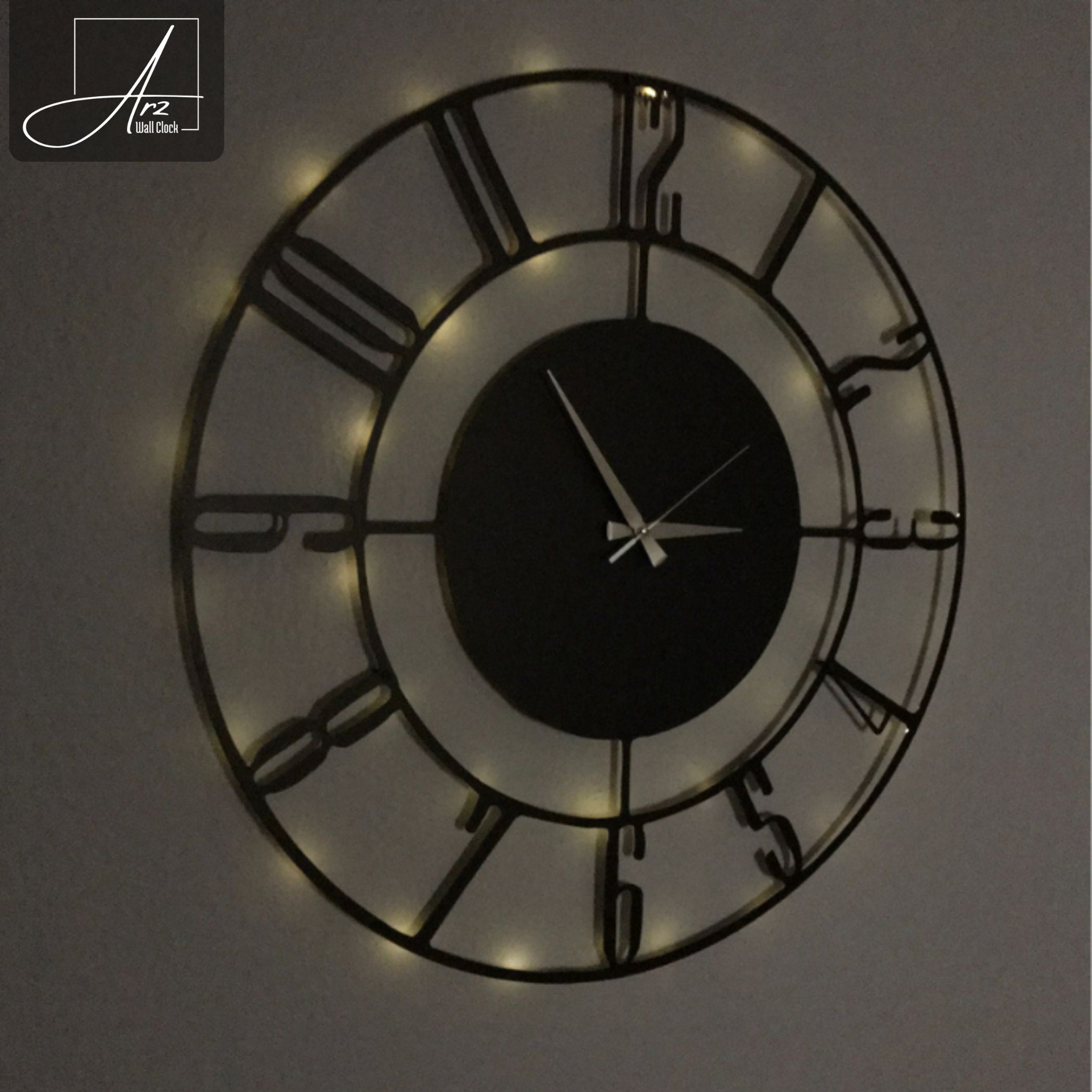 Large Numbers Wall Clock, Oversized Wall Clock,metal Minimalist Wall ...