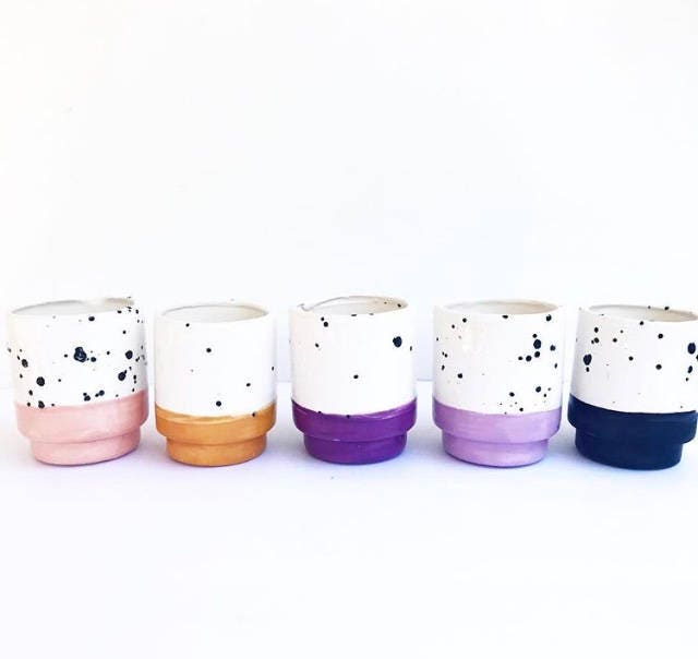 Ink Spot Pots Ceramic Succulent Planters - Etsy Canada