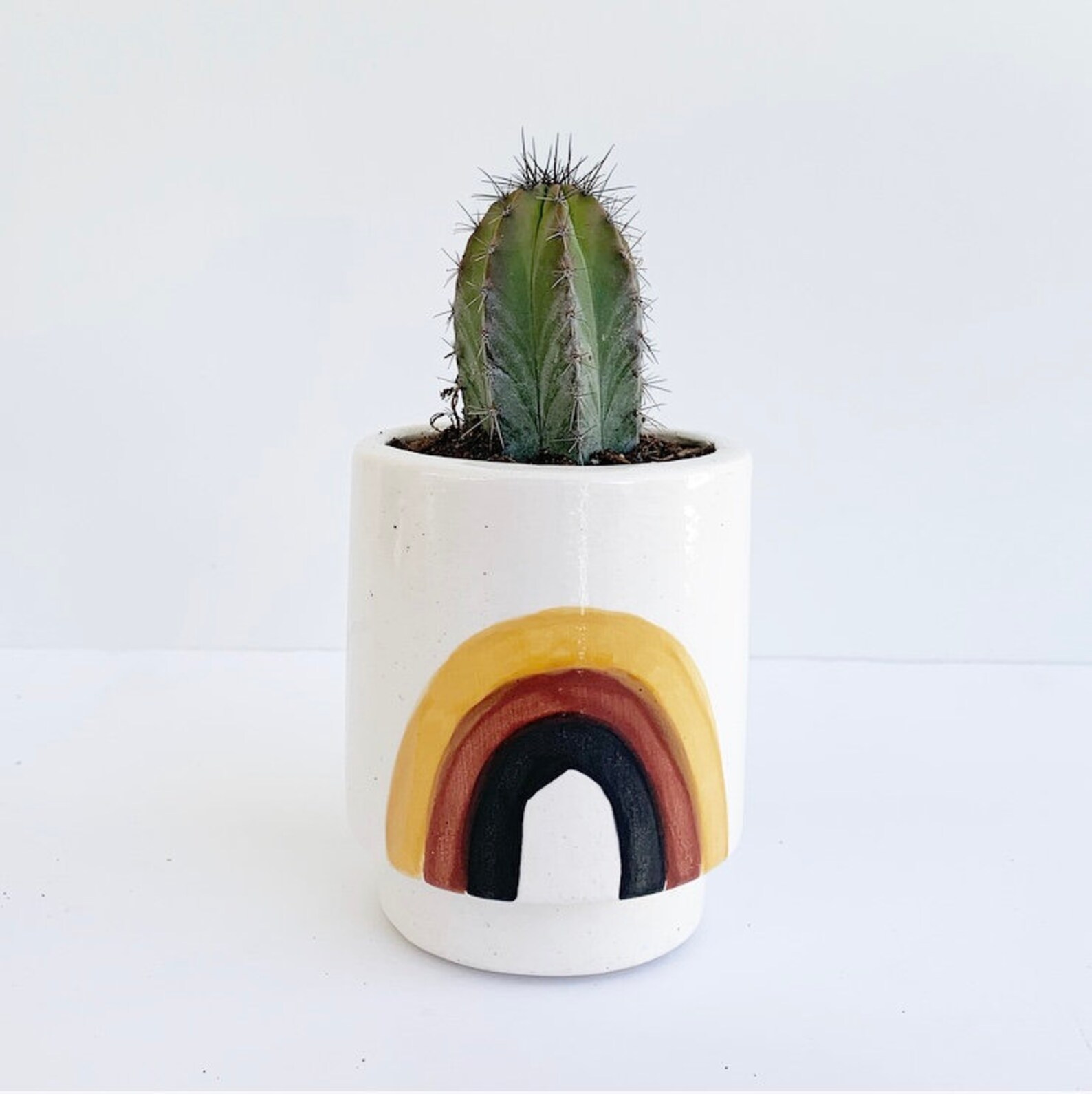 Rainbow Ceramic Planters Pots | Etsy Canada
