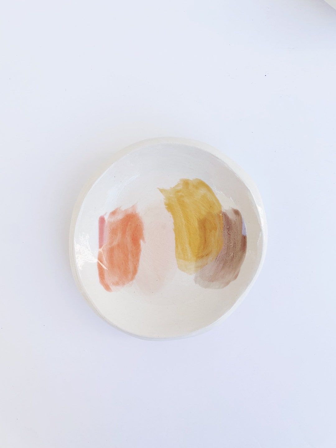 Watercolor Blush Handmade Ceramic Ring Dish - Etsy