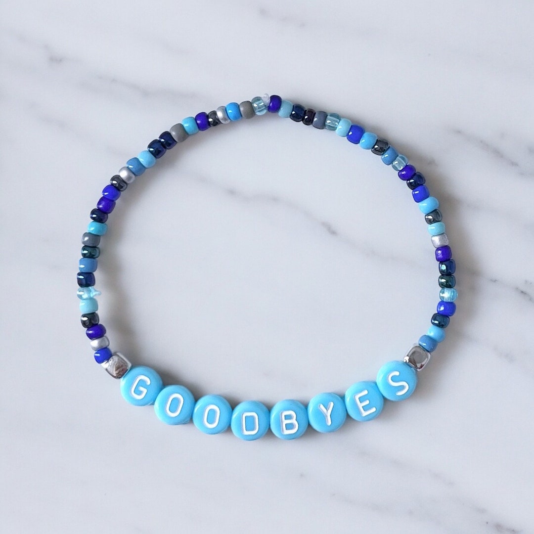 Custom Beaded | Post Malone | Goodbyes | Lyrics Inspired | Blue ...