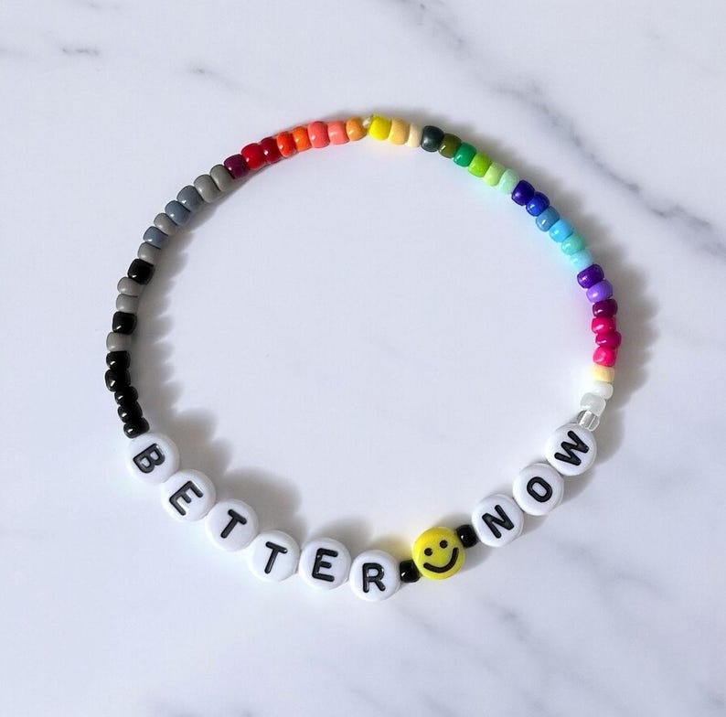 Custom Seed Bead Post Malone Song Goodbyes Lyrics Inspired Bracelet ...