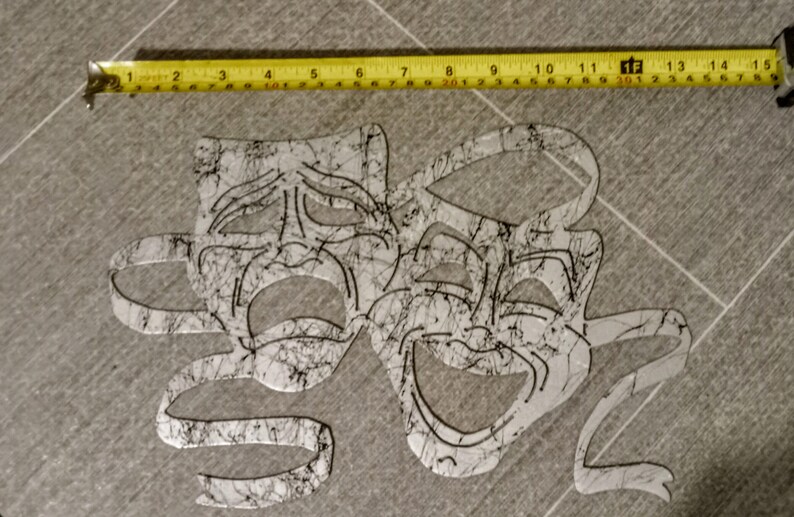 Theater Mask..laughing/ Crying / Comedy/ Tragedy Metal Wall Decore ...