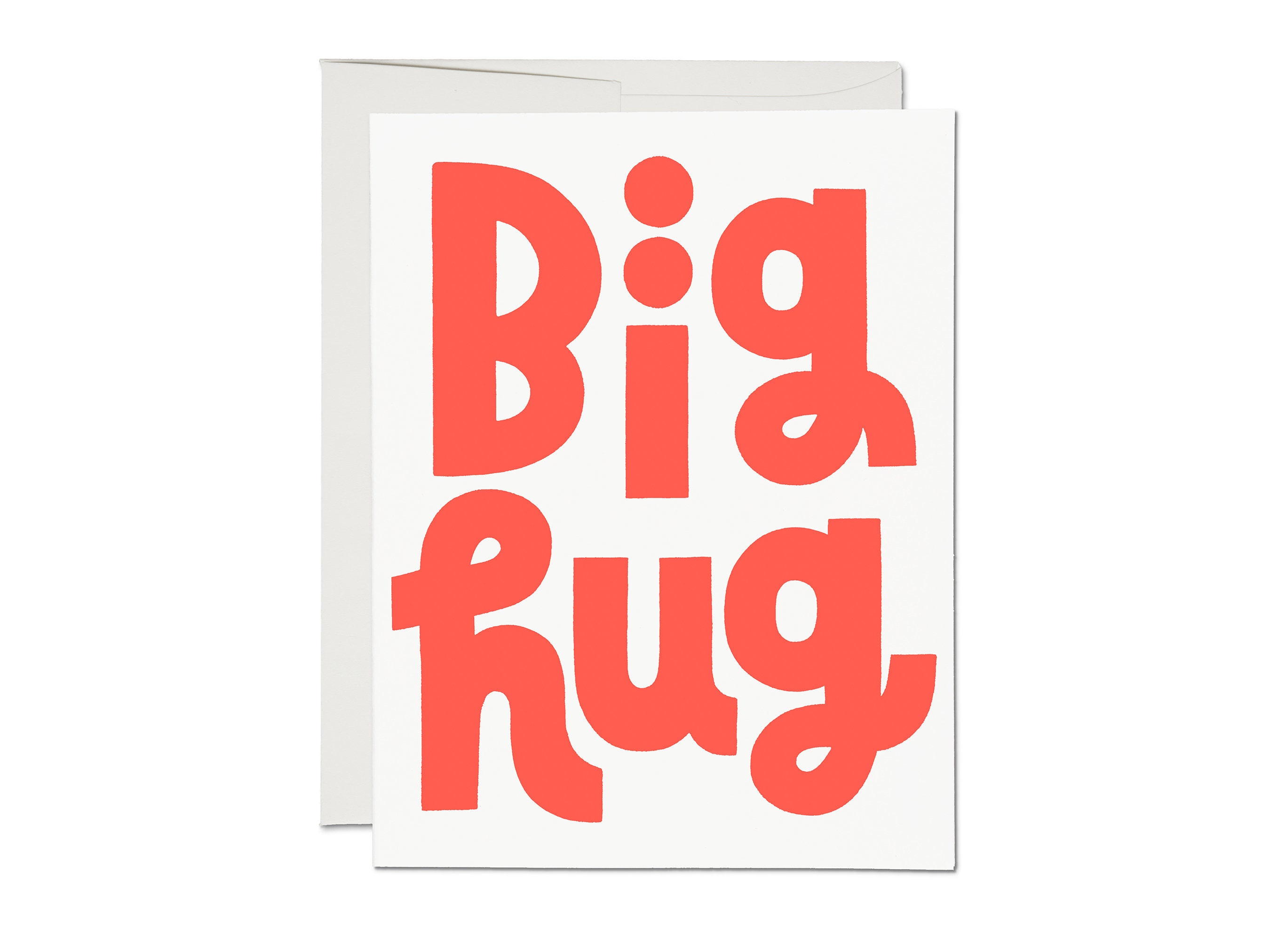 Big Hug Greeting Card Neon Hand-lettering Illustration - Etsy