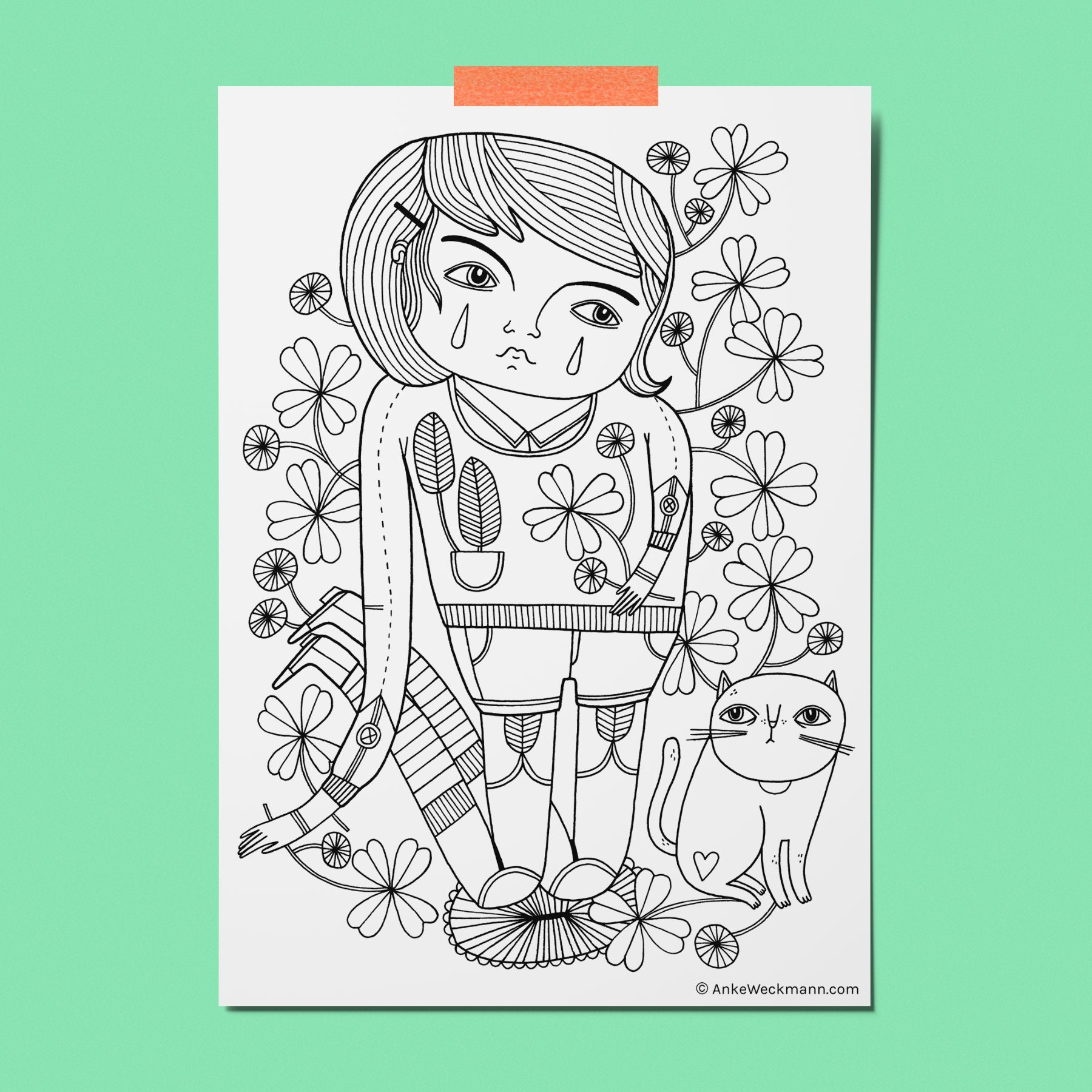 Printable Digital Colouring Book a Short Colouring Book of Nearly ...