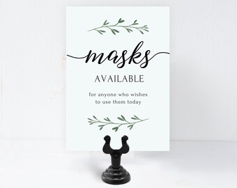 Wedding Mask Sign - Etsy