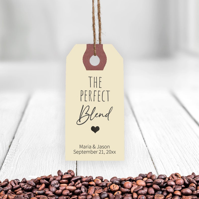 Coffee Favor Tags - Etsy