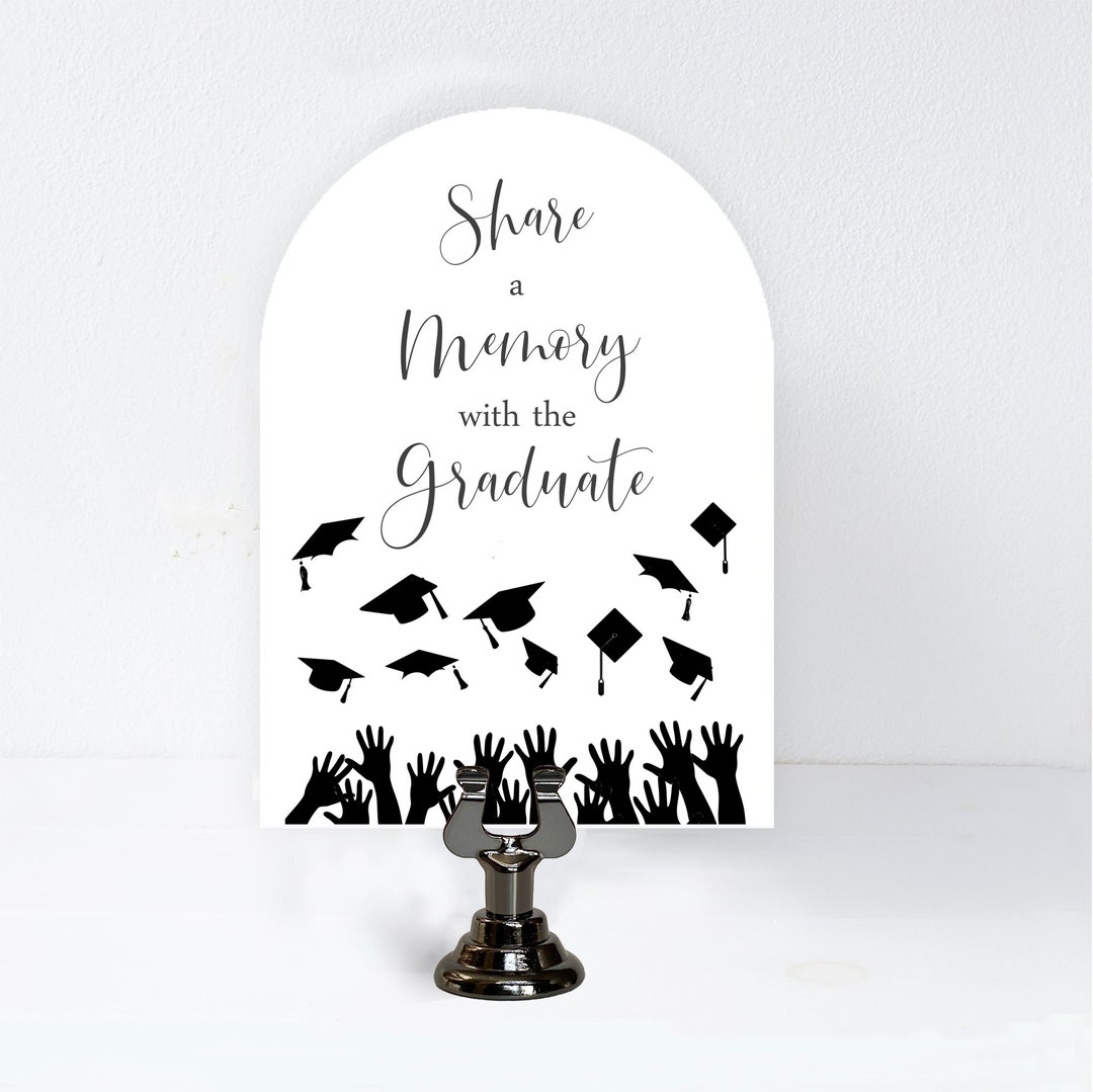 Share a Memory Sign With Sign Stand for Graduating Class 2024, G19 - Etsy