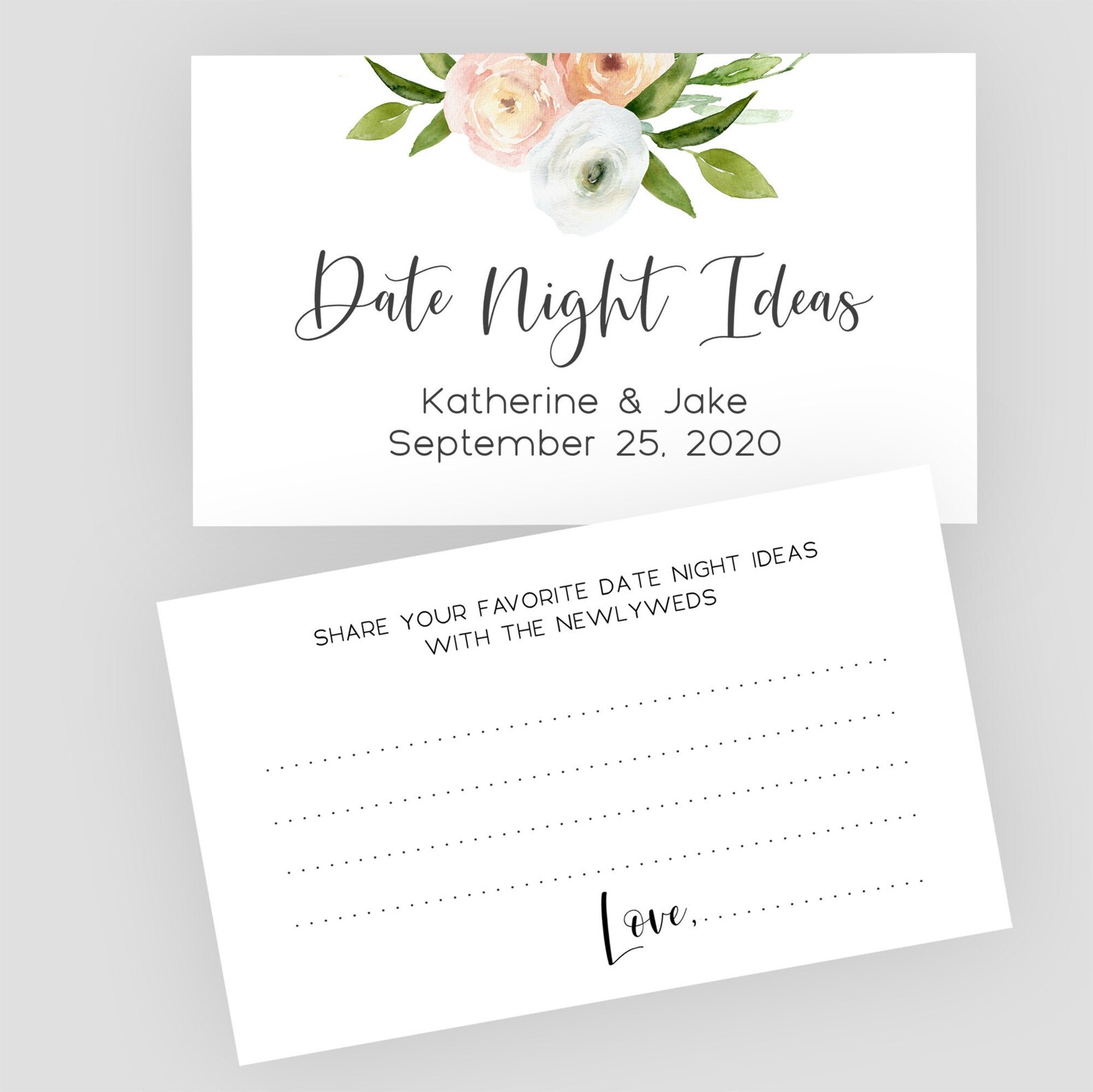 PRINTED Date Night Idea Cards Personalized Game Cards for - Etsy