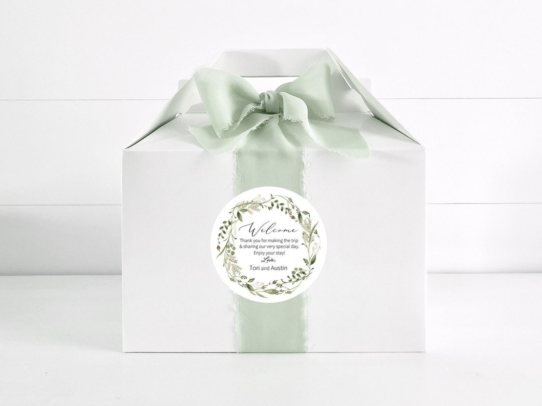 Stickers for Hotel Wedding Guest Gable Box Wedding Favor - Etsy