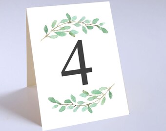 Folded Table Numbers - Etsy