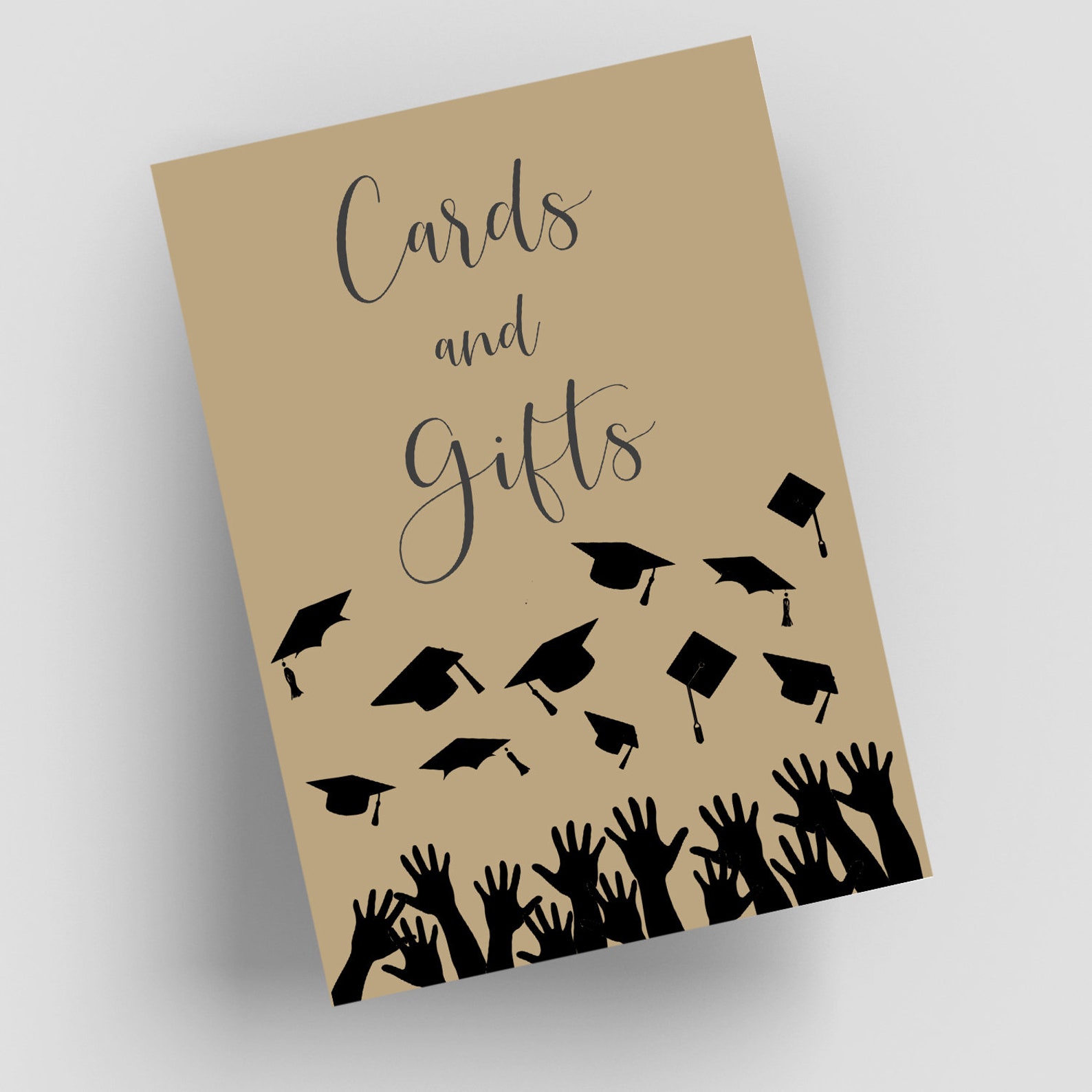 Graduation Signs Cards and Gifts Table Sign With Sign Stand - Etsy