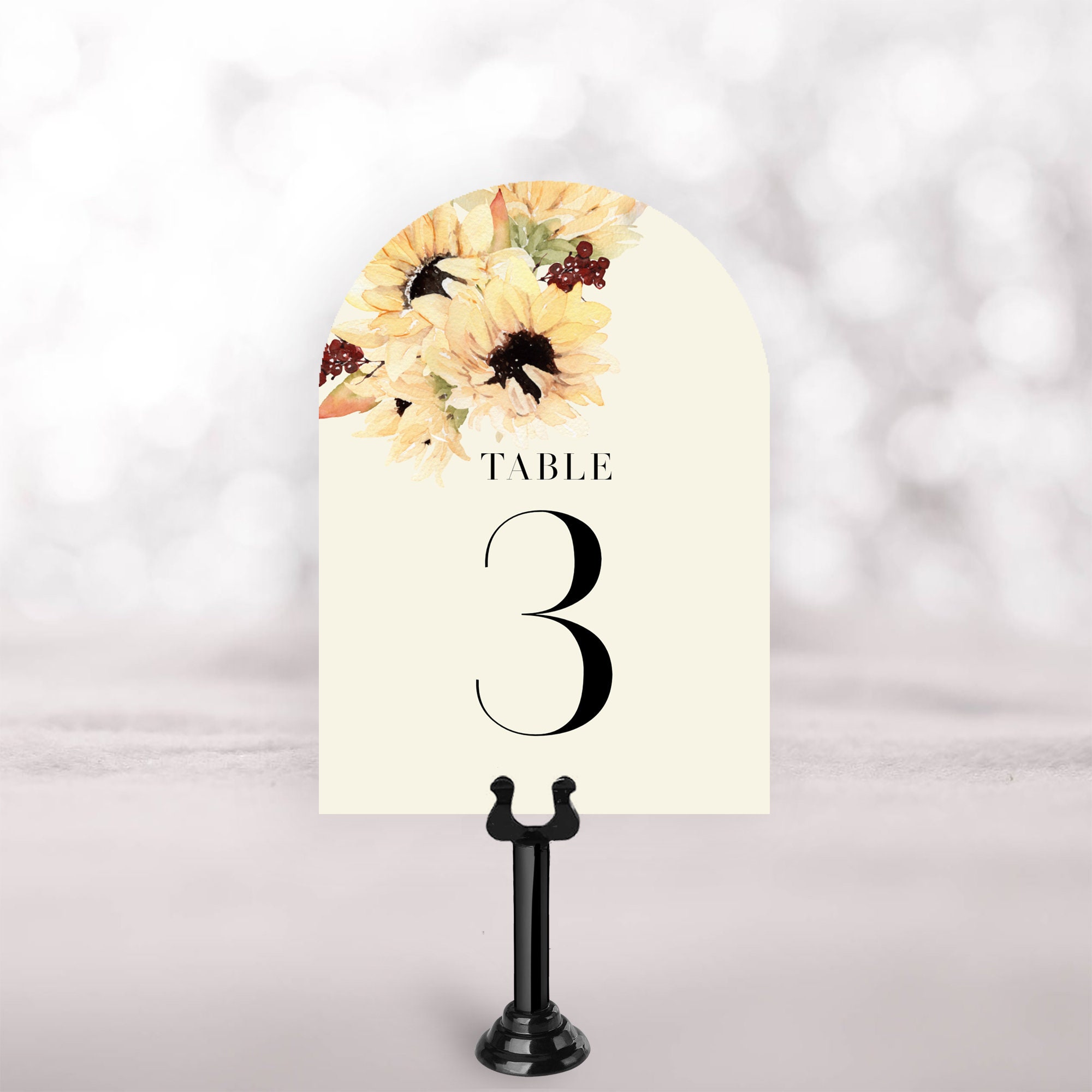 12 Black Wedding Reception Sign Holders 3 Table Number - Etsy