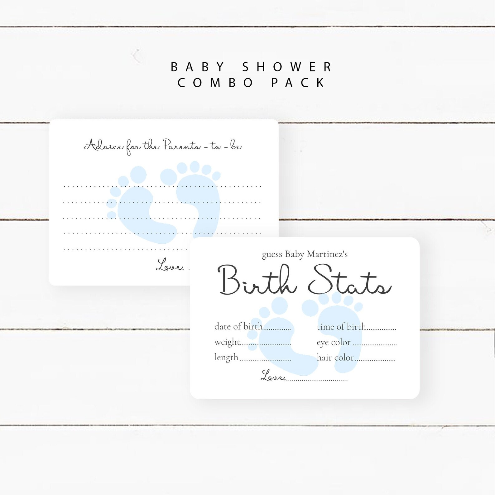 Birth Stat Prediction and Advice Cards Assortment Baby | Etsy