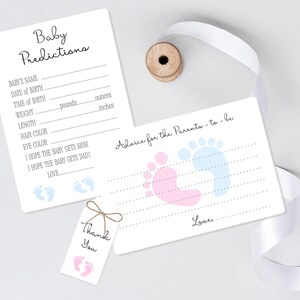 PRINTED Baby Boy Advice Cards, Advice and Wishes Cards, F01 - Etsy