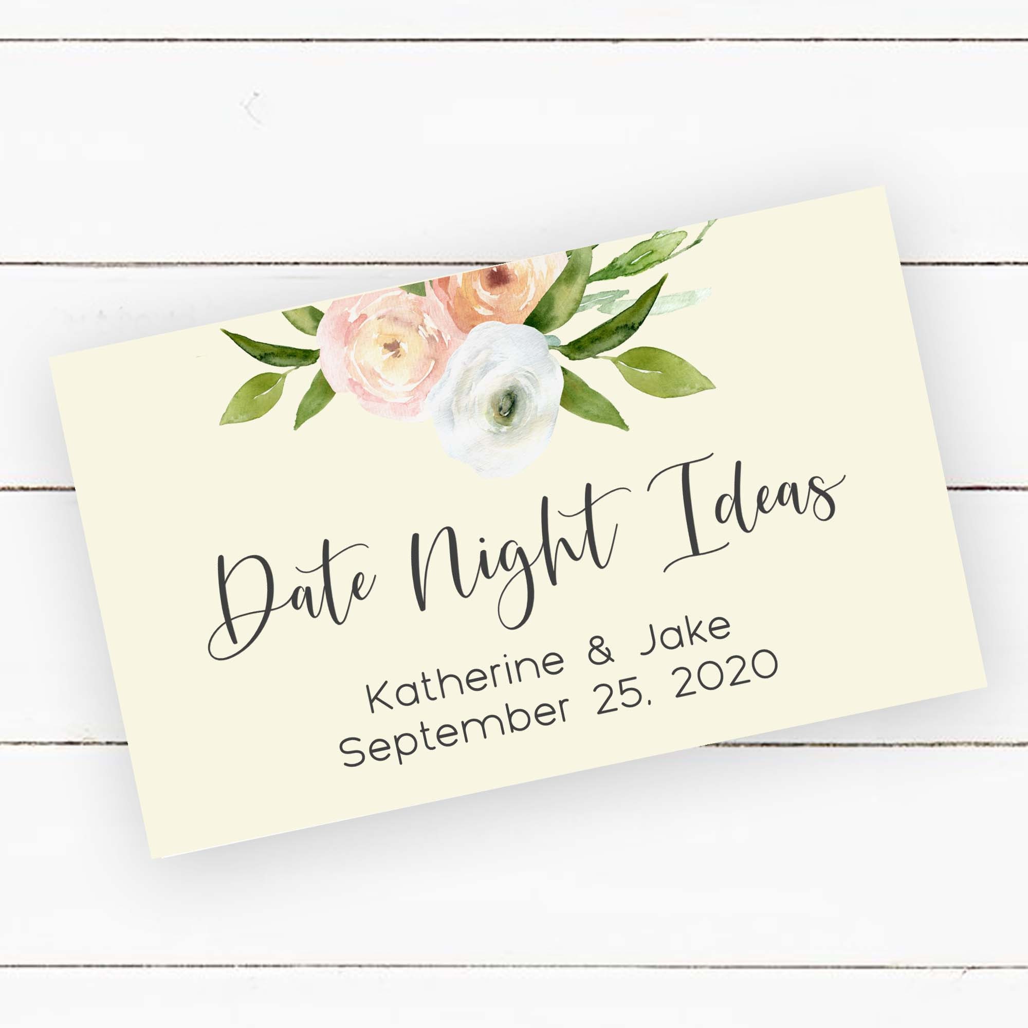 PRINTED Date Night Idea Cards Personalized Game Cards for | Etsy