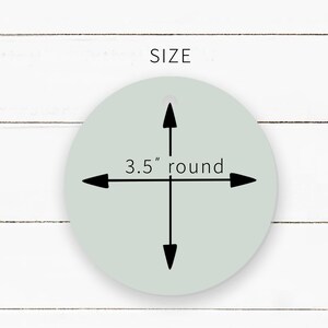 Round Welcome Tag, Round Tag for Gift Bag, Gable Box, Green Wreath ...