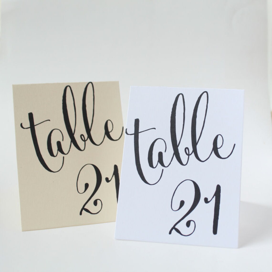 Tented Wedding Table Number Signs Double Sided Number Cards - Etsy