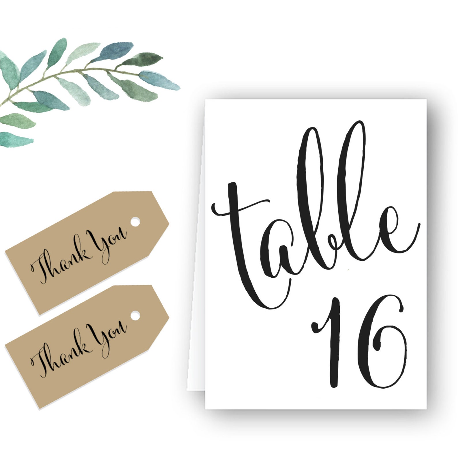 Tented Wedding Table Number Signs Double Sided Number Cards - Etsy