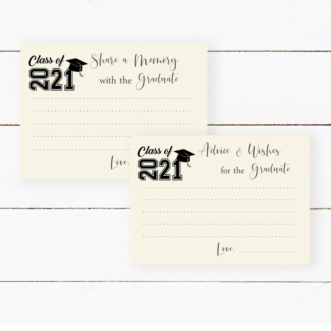 Graduation Advice Wishes Share a Memory for the New | Etsy