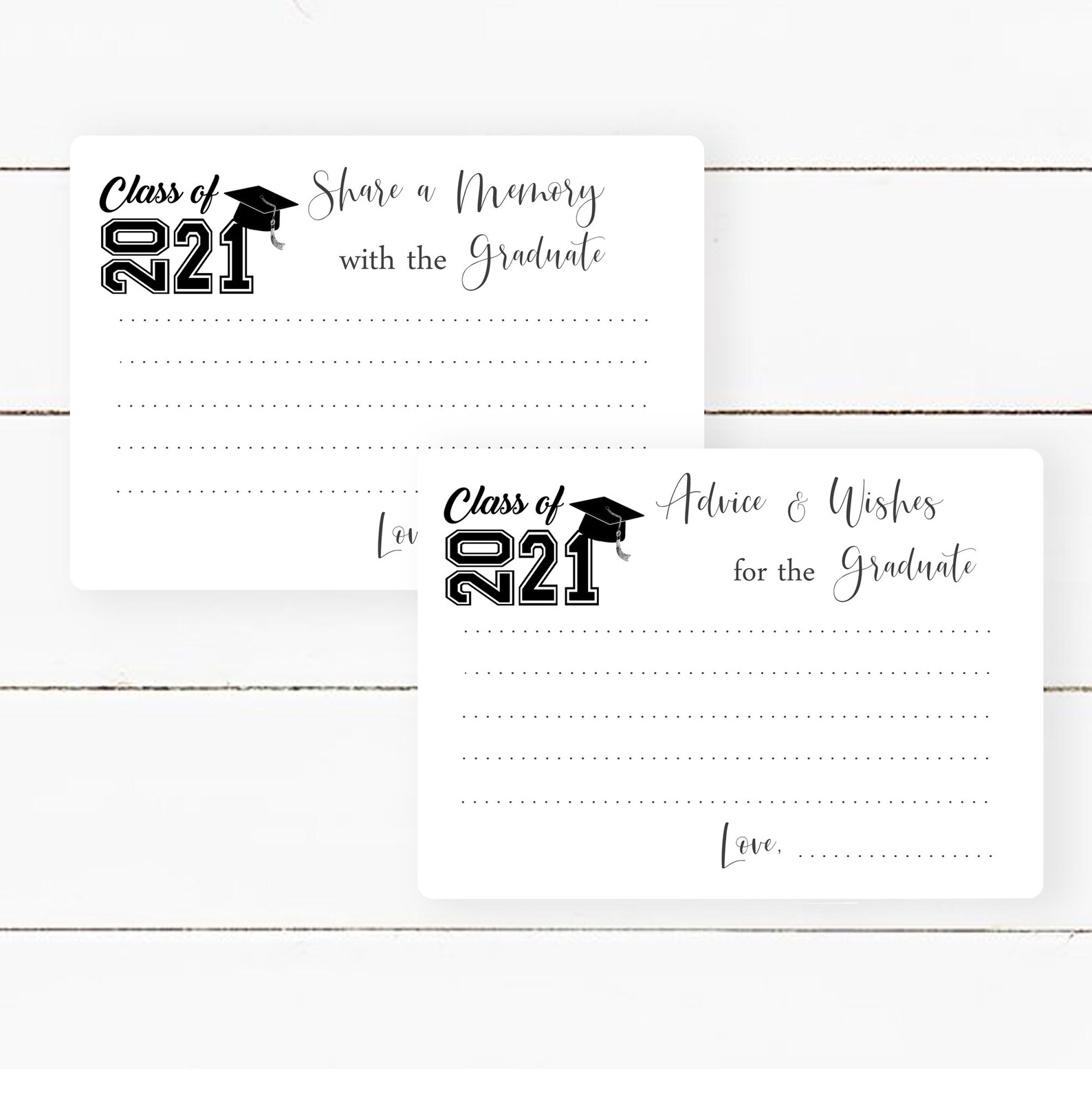 Graduation Advice Wishes Share a Memory for the New | Etsy