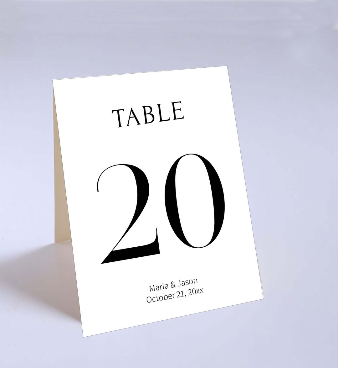 Tented Table Numbers for Wedding Reception, Corporate Functions - Etsy