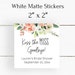 Kiss the Miss Goodbye Favor Stickers and Bags, Bridal Shower Treat Bags ...