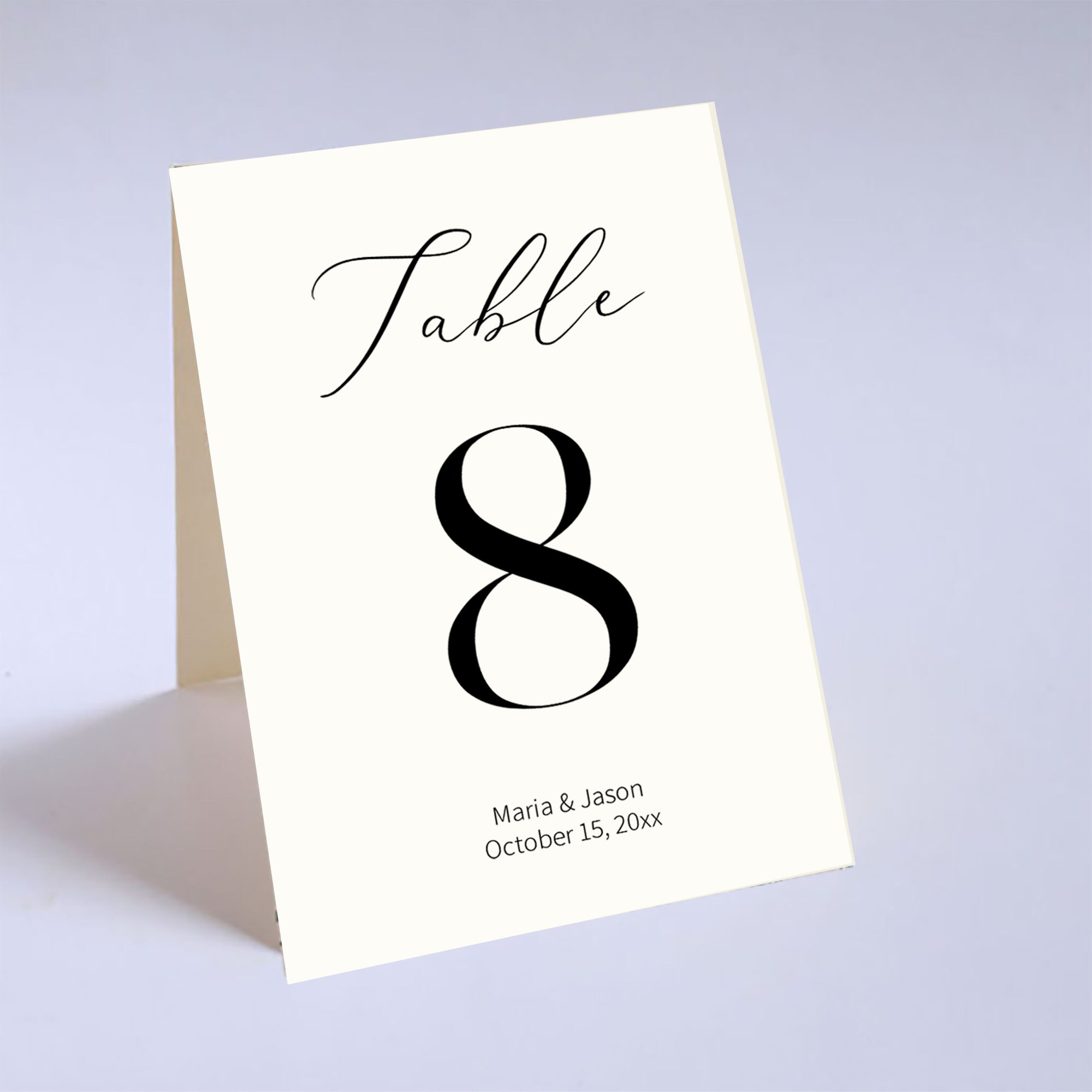 Tented Table Numbers for Wedding Reception - Etsy