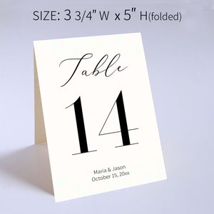 Tented Table Numbers for Wedding Reception - Etsy
