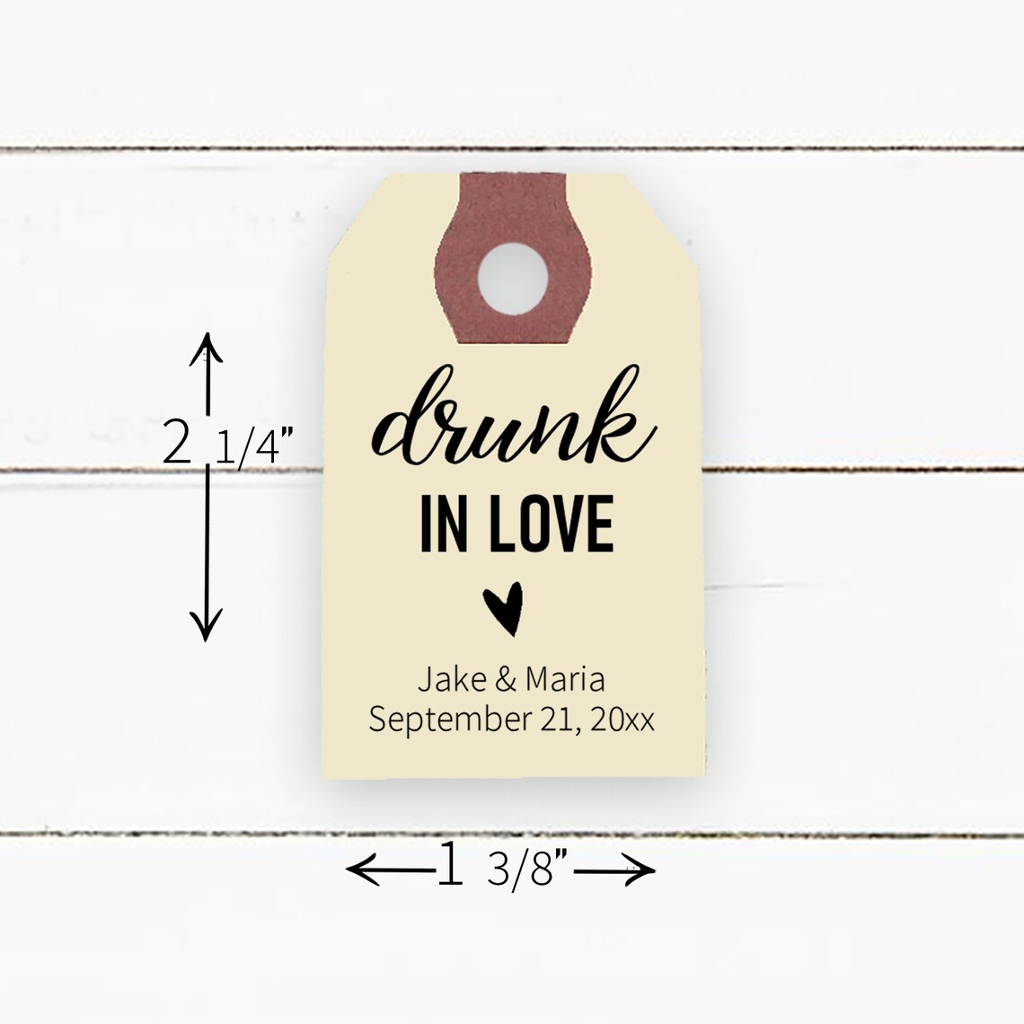 Drunk in Love Wedding Favor Tags, Personalized Bachelorette Party Tags ...