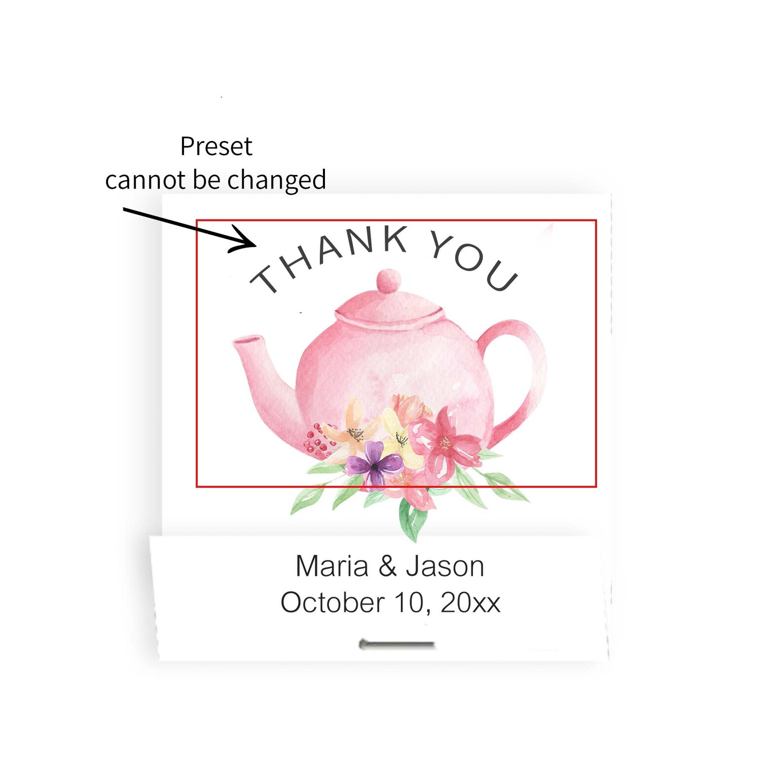 Thank You Tea Party Favors, Personalized Bridal Shower Tea Bag Favors ...