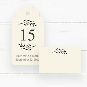 Wedding Table Numbers Tags, Personalized Leaf Table Numbers, Wedding ...