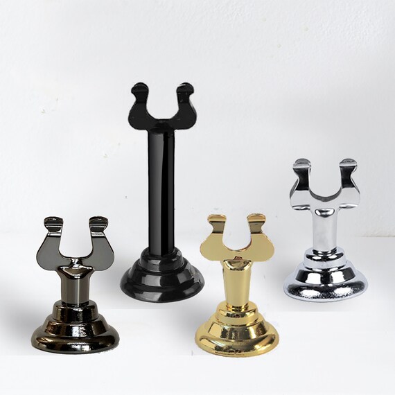 12 Wedding Sign Holders Gold Sign Stand Black Table Number - Etsy