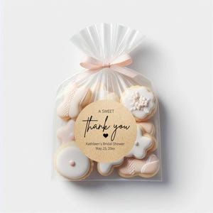 2" Round Favor Labels, A Sweet Thank You Favor Stickers, SB - Etsy