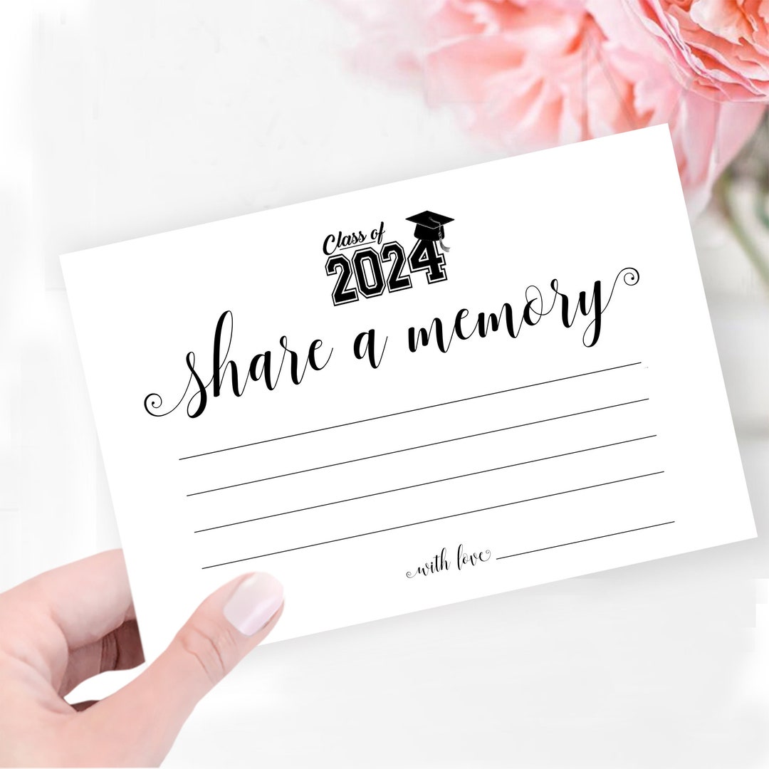 4x6 Share a Memory Cards for Graduates of 2024, G19 - Etsy
