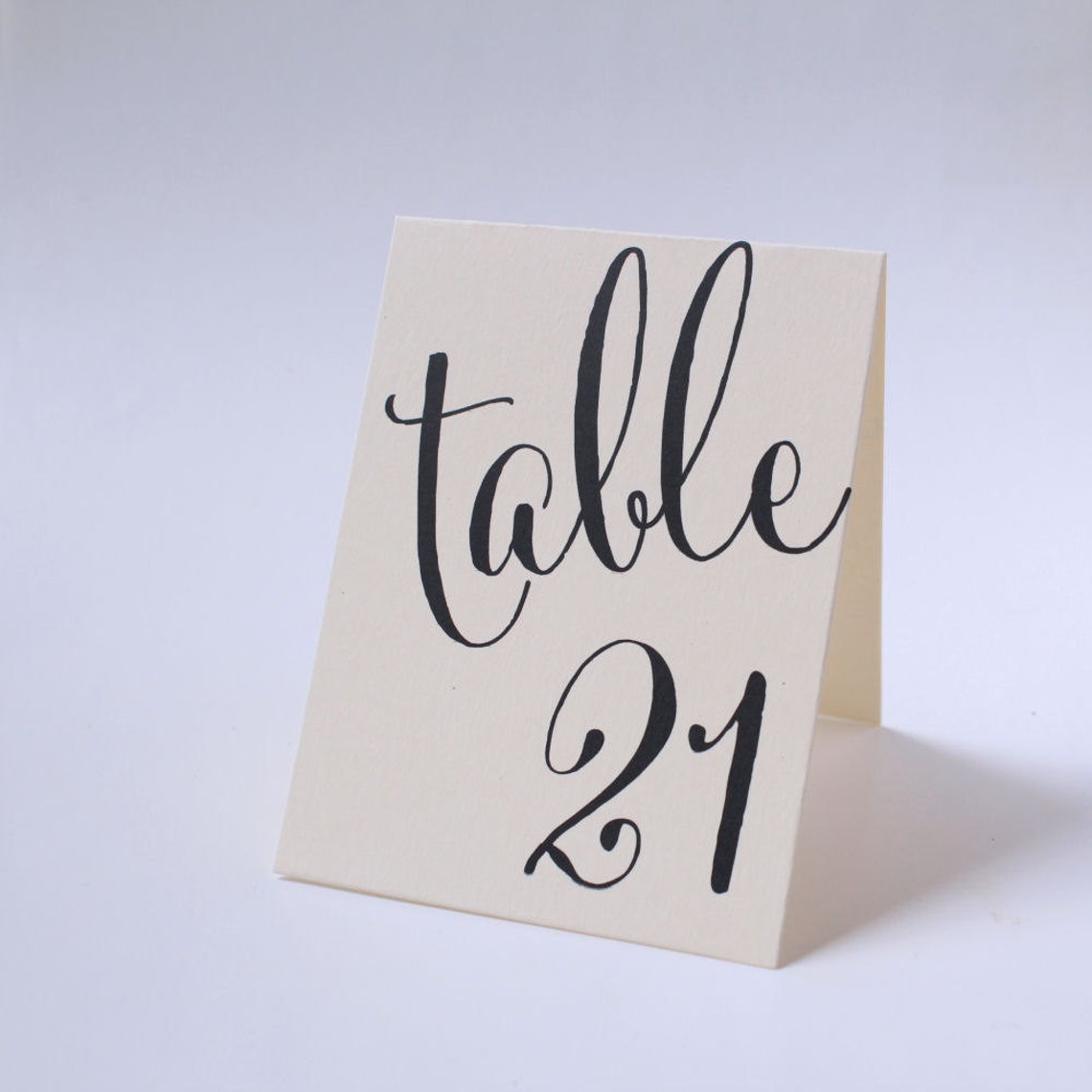 Tented Wedding Table Number Signs Double Sided Number Cards - Etsy