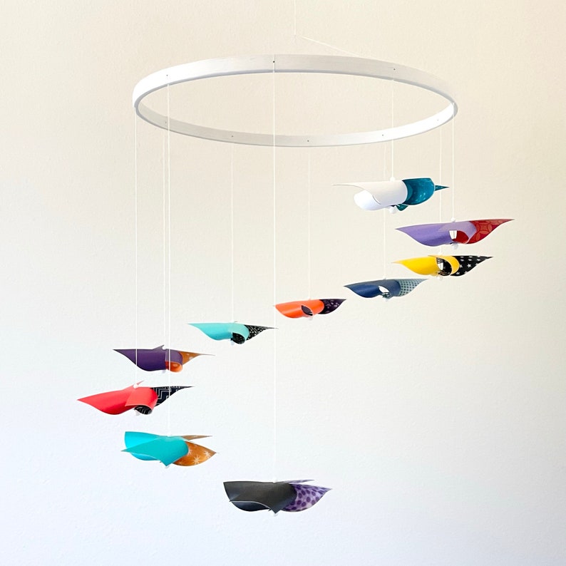 Unique Baby Mobile for a Colorful Nursery / Changing Table ...