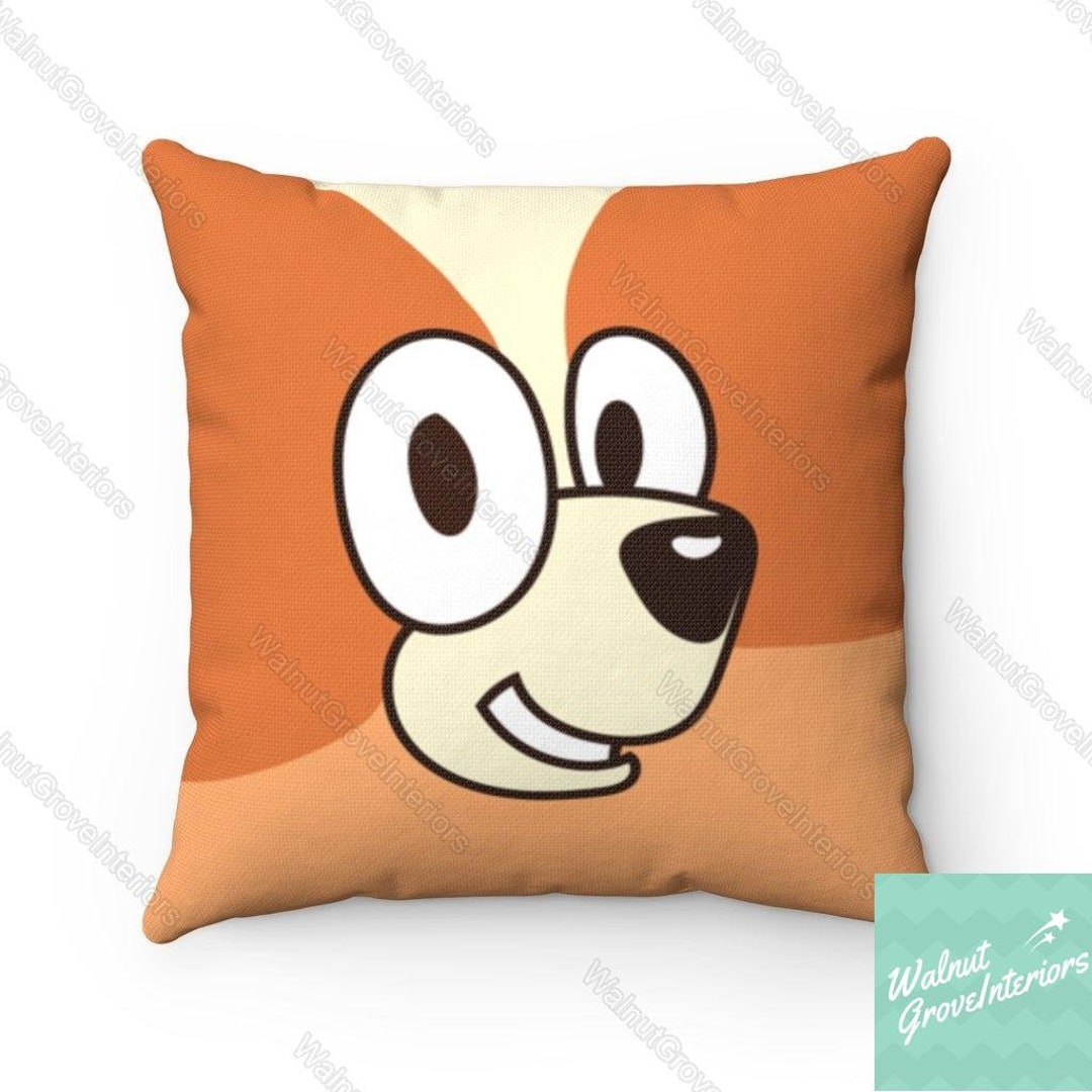 Bluey Bingo Pillow, Cute Cartoon Cushion, Funny Bluey Pillow, Bluey ...