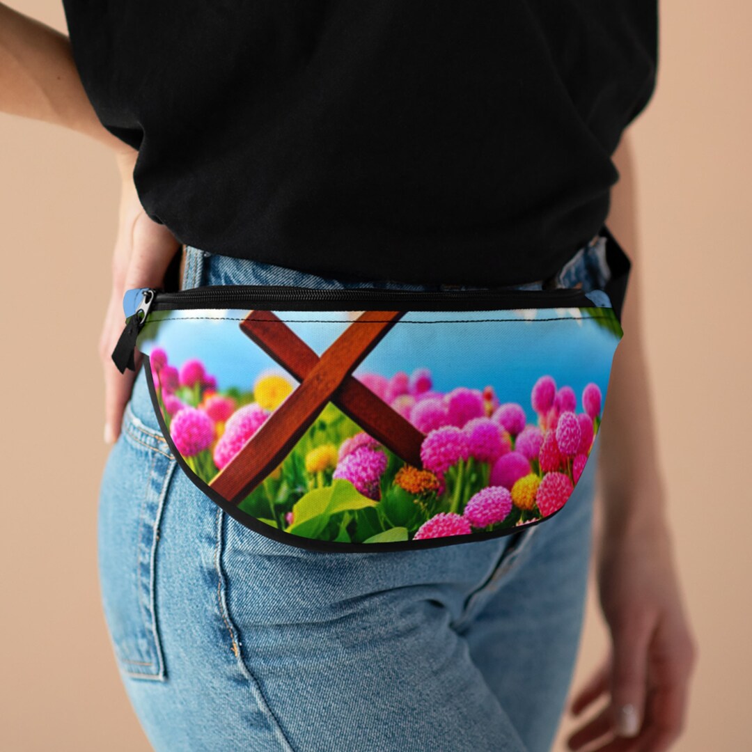 Christian Fanny Pack With Bible Verse Proverbs 31:10. Brown Cross With ...