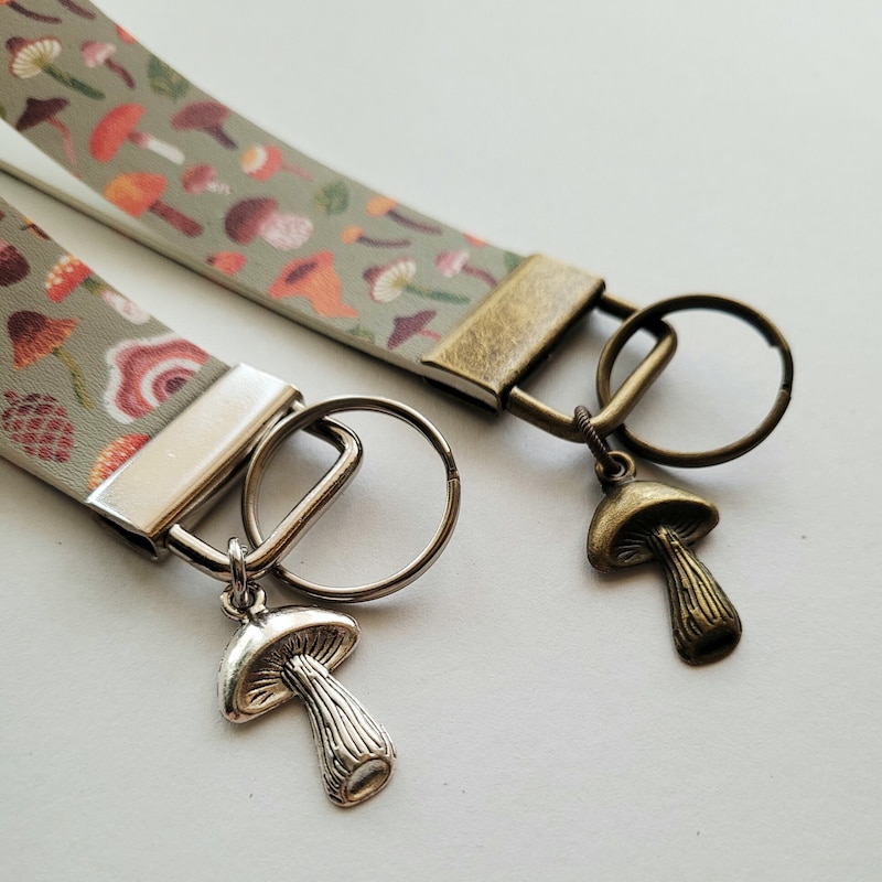 Mushroom Keychain - Etsy